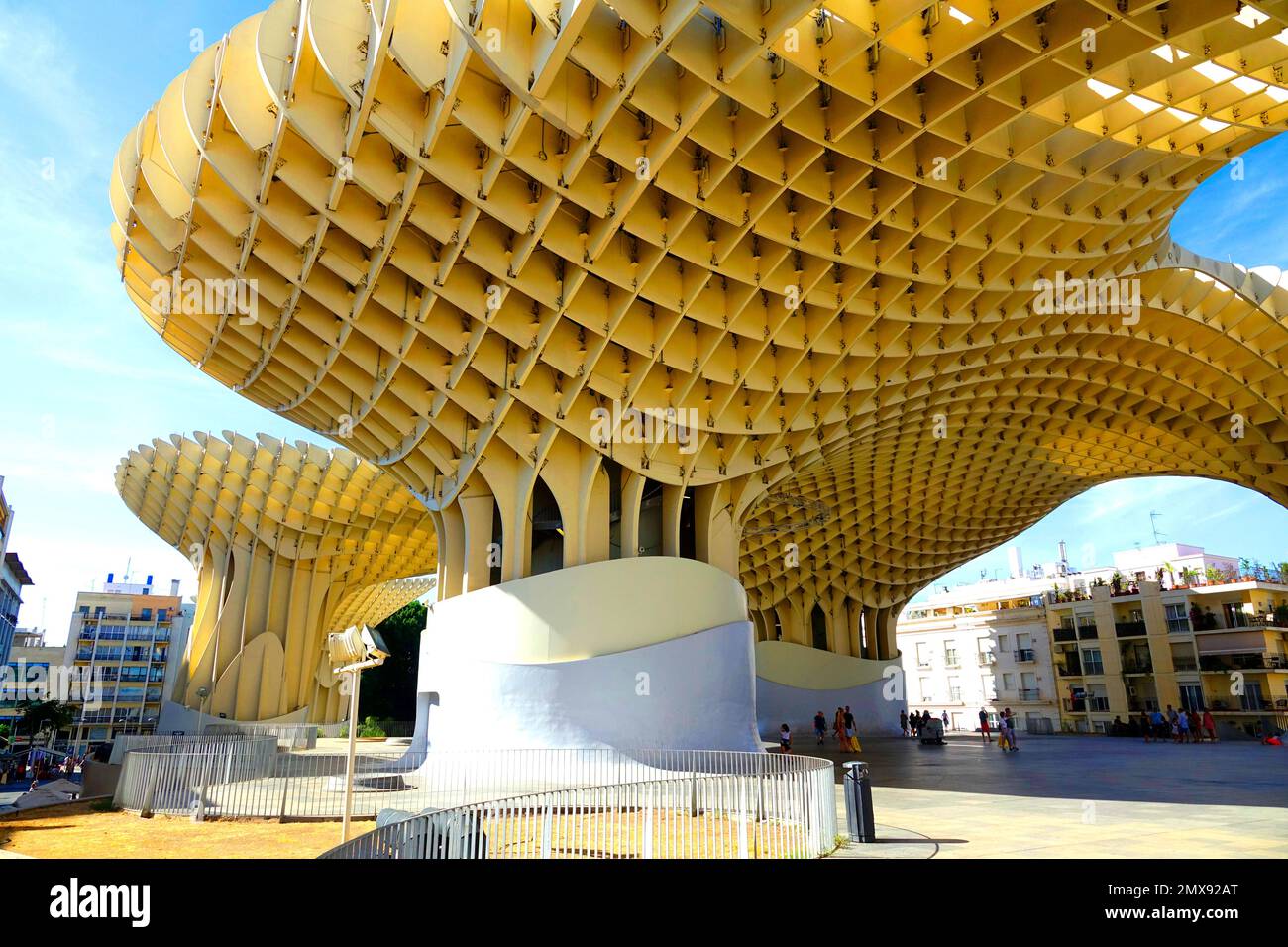The Metropol Parasol walkway Seville Spain is the capital and largest ...
