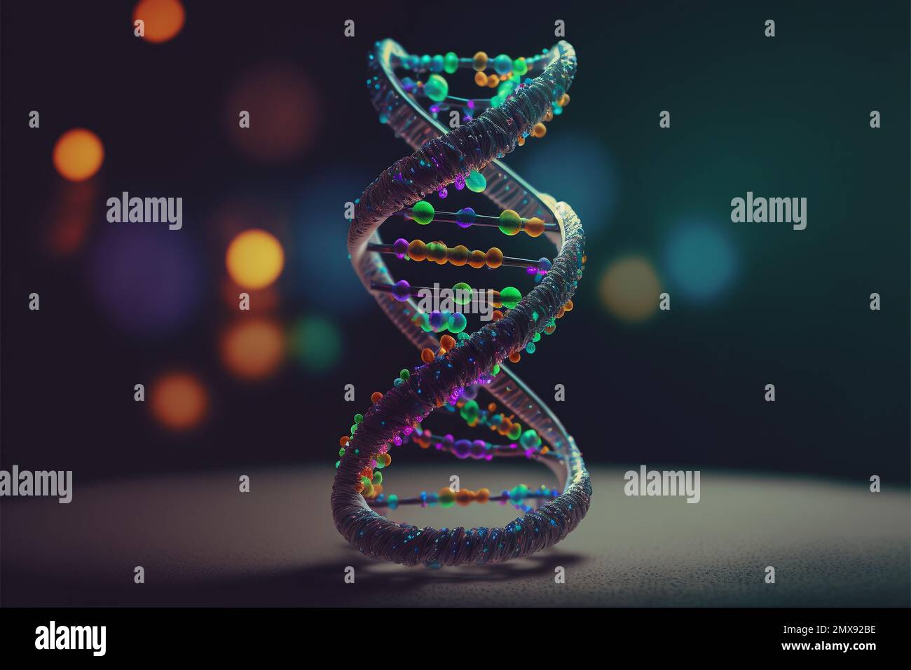 DNA Futuristic digital background, Abstract background for Science and ...