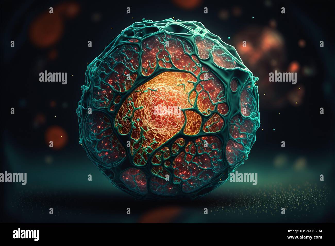 human cells, 3d, neural connections, Cellular Therapy. science background. Life and biology ...