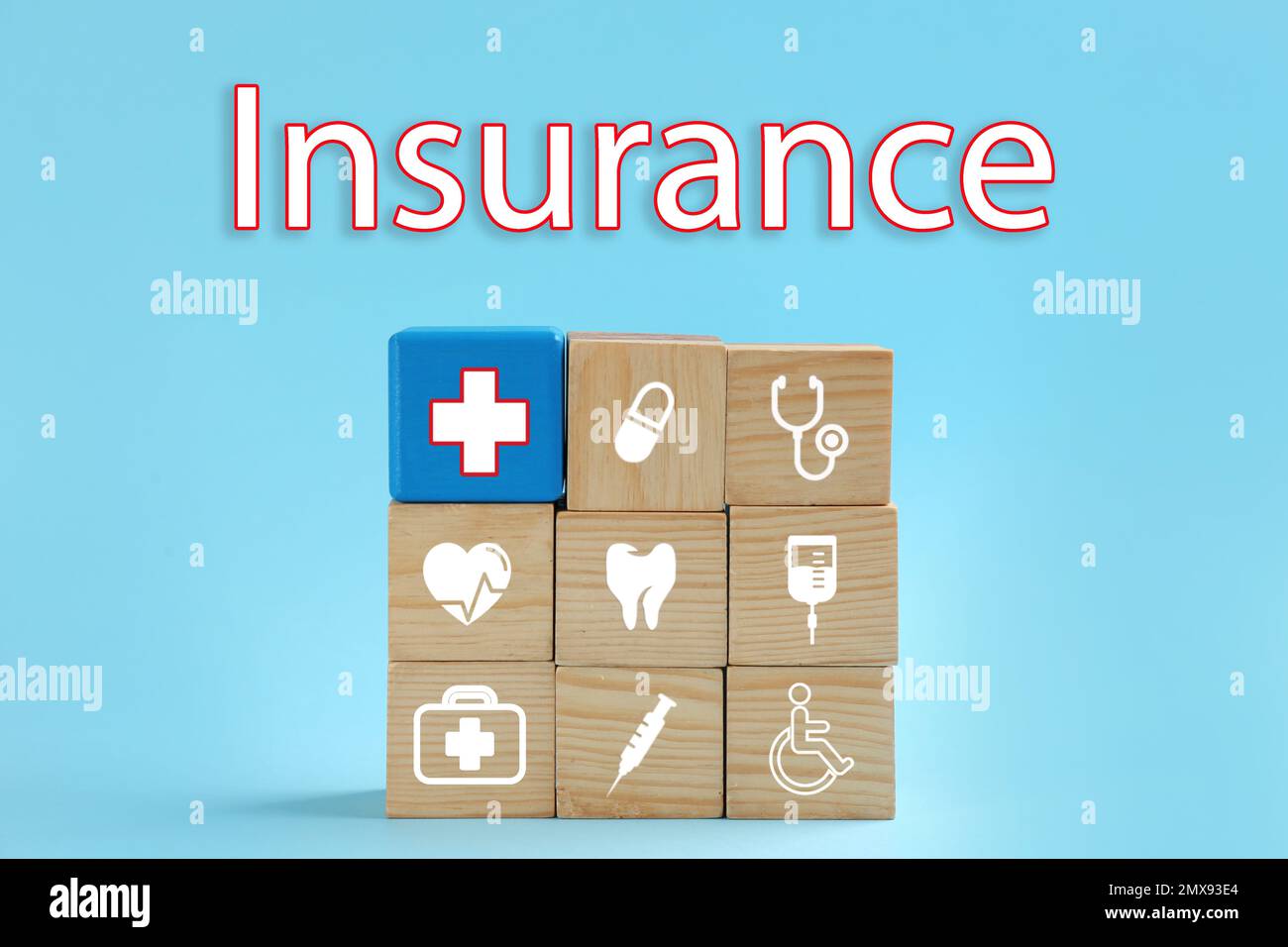 Disability icons with color background hi-res stock photography and ...