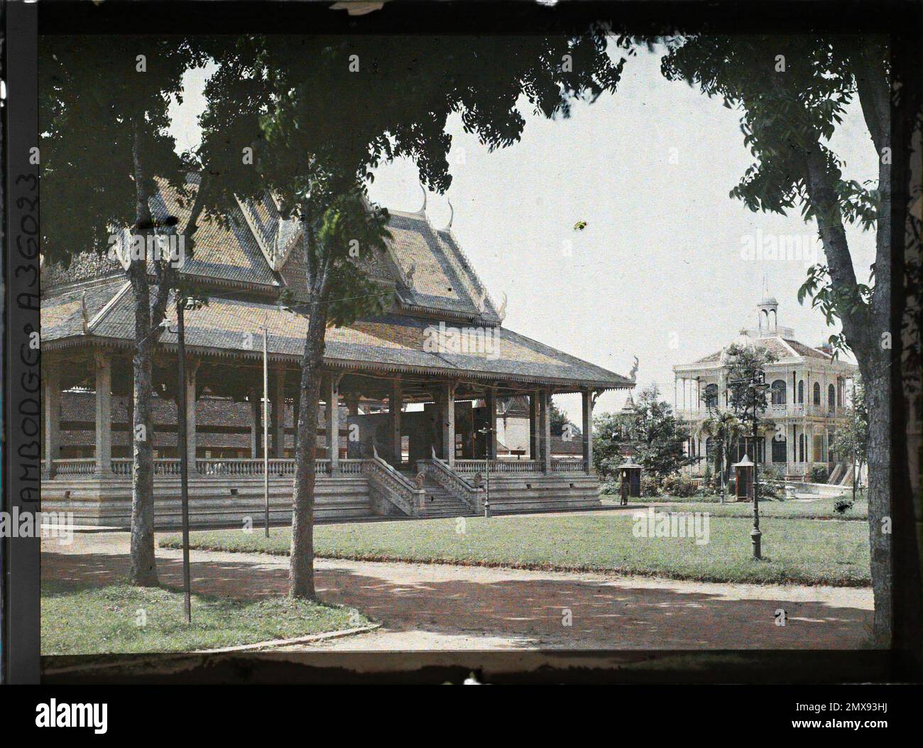 Phnom Penh, Cambodia, Indochina Royal Palace Buildings , Léon Busy in ...