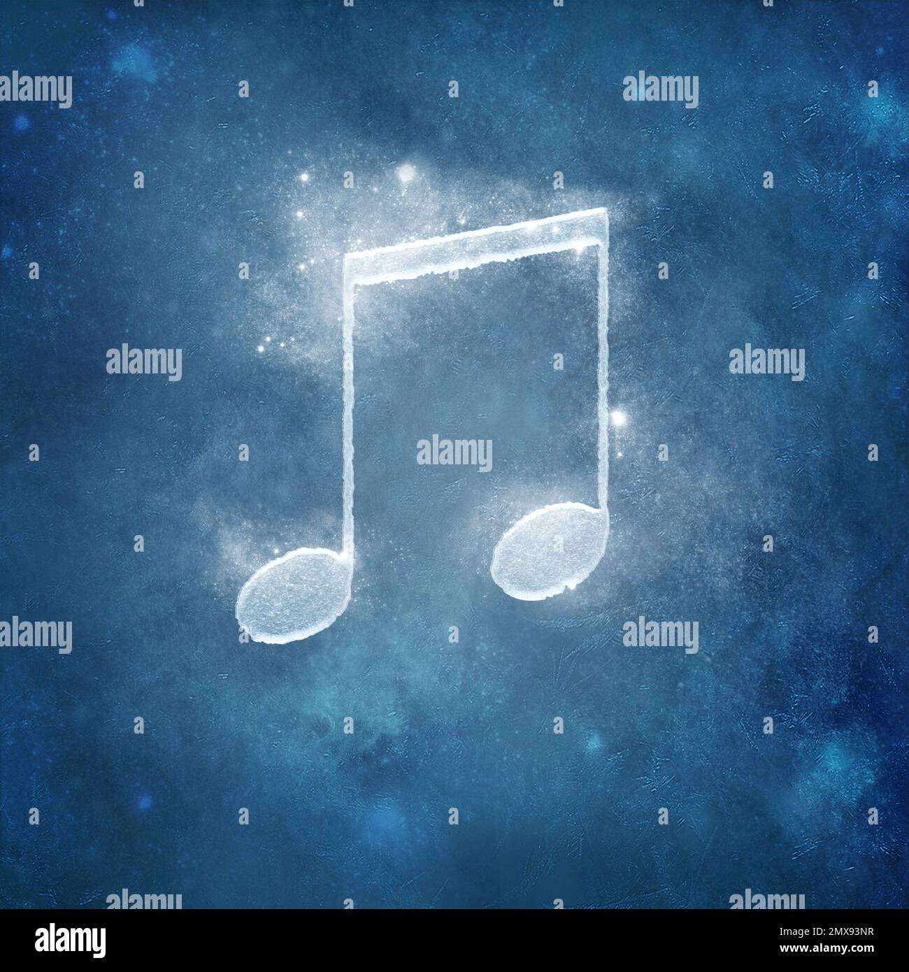 Blue musical note pattern hi-res stock photography and images - Alamy