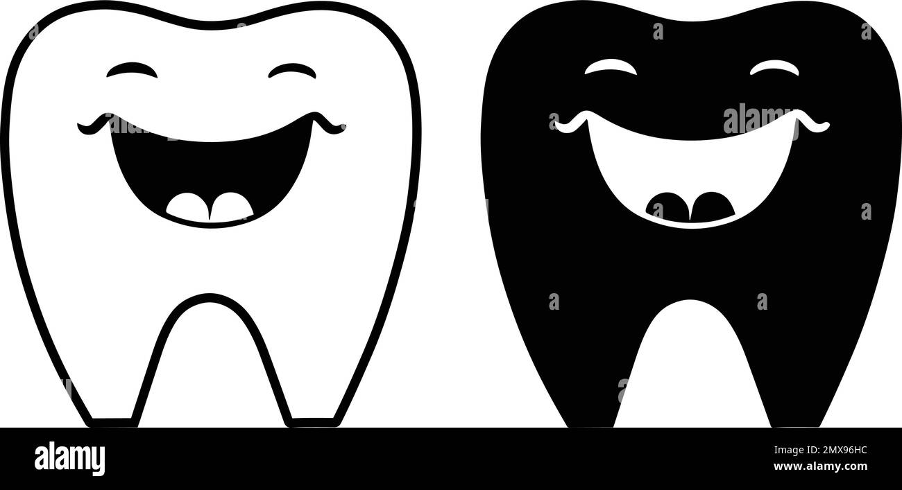 Happy Smiling Tooth Mascot Logo Stock Vector Image & Art - Alamy