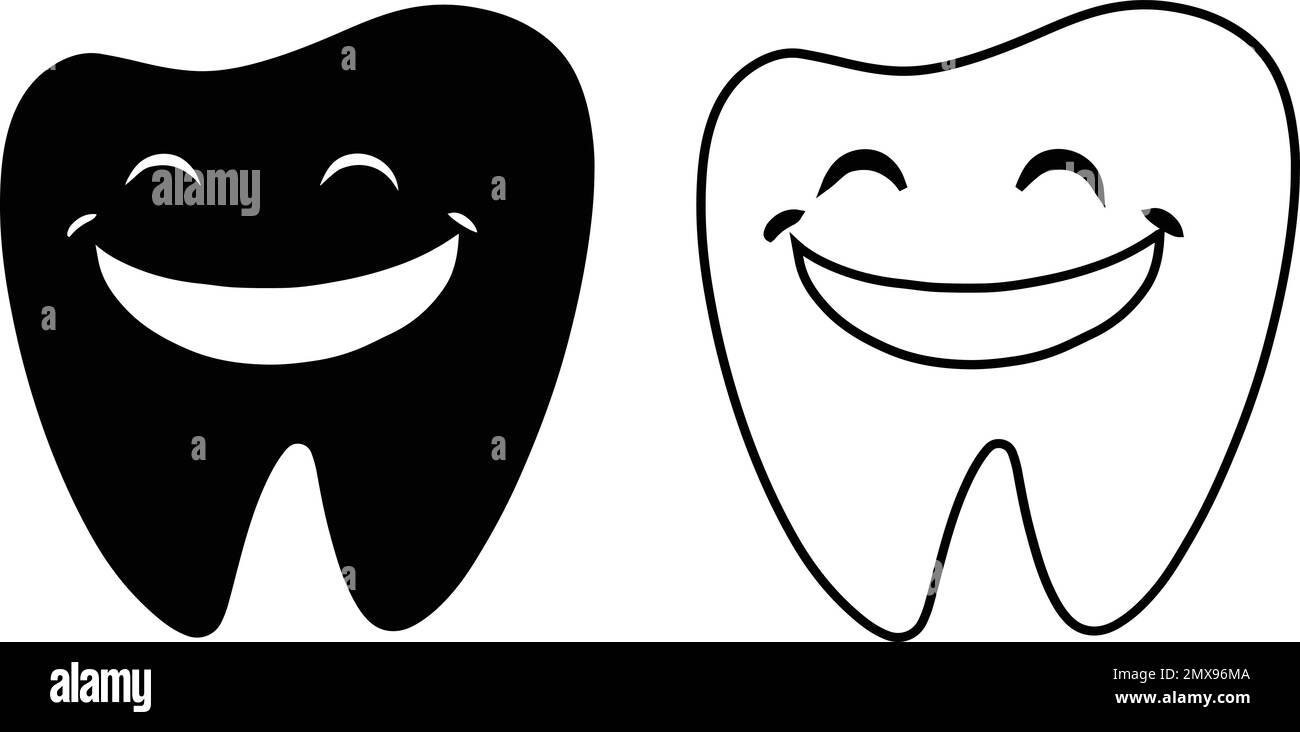 Happy Smiling Tooth Mascot Logo Stock Vector Image & Art - Alamy
