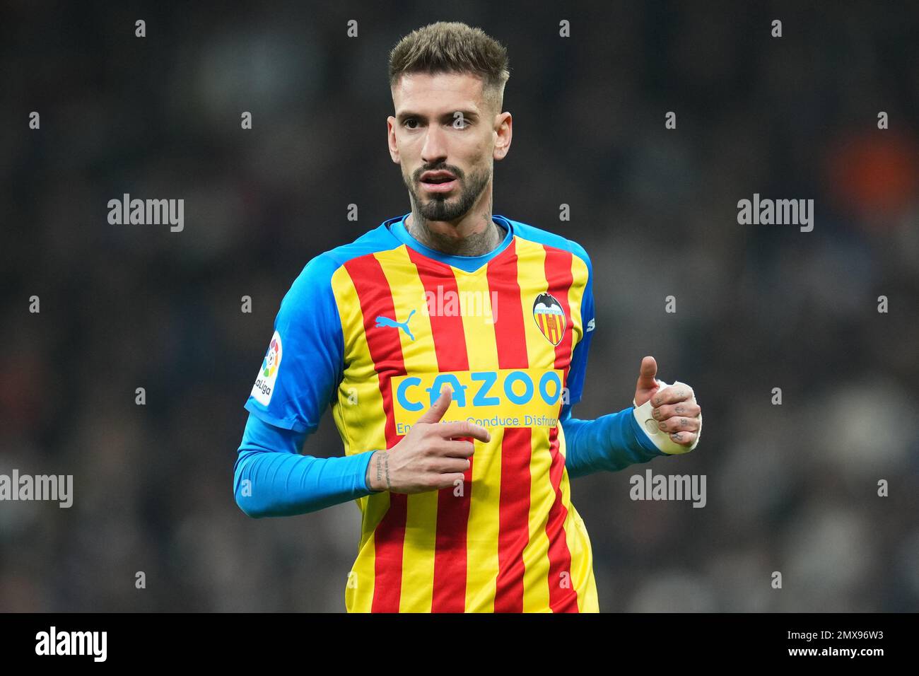 Madrid, Spain. 02/02/2023, Samu Castillejo of Valencia CF during the La ...