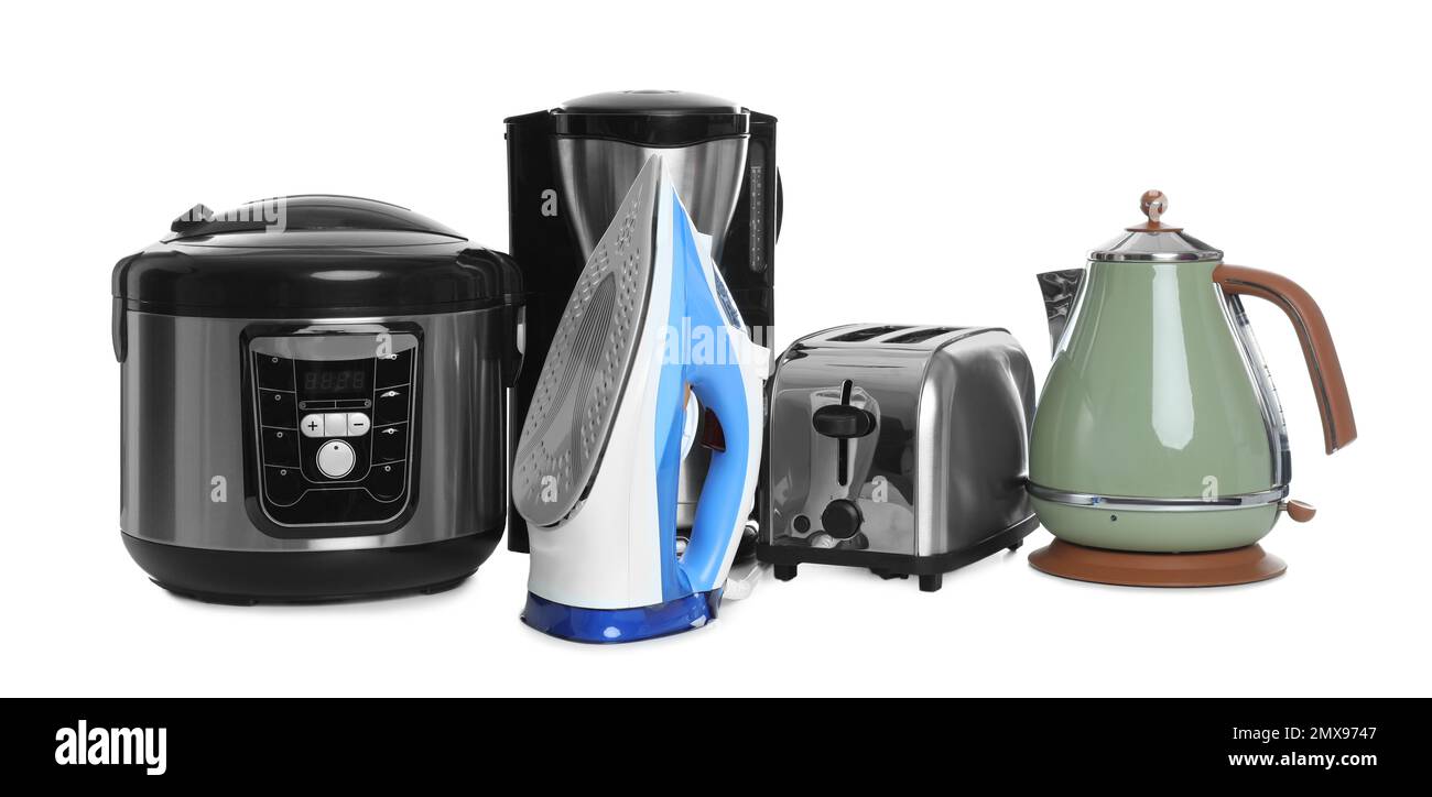 Set kitchen appliances electric Cut Out Stock Images & Pictures - Alamy