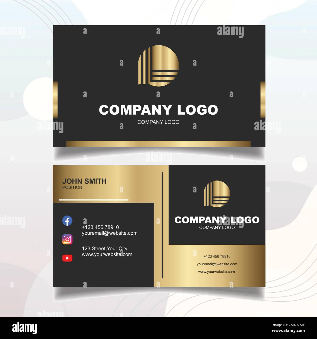 Premium Modern Business Card Design Stock Vector Image & Art - Alamy