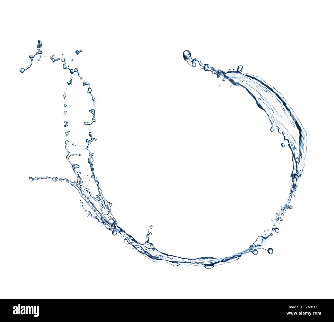 Abstract splash of water on white background Stock Photo - Alamy