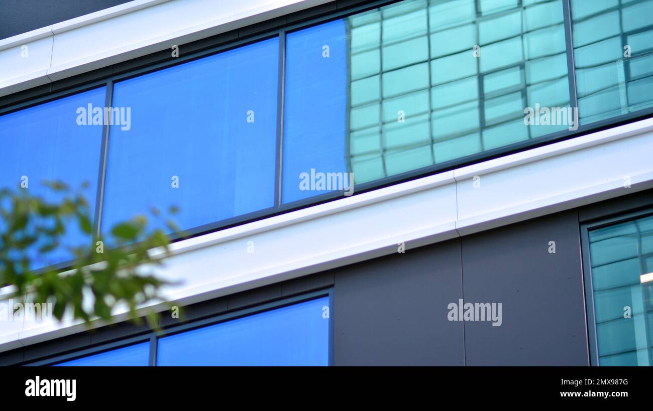 Exterior of a high modern multi-story apartment building - facade ...