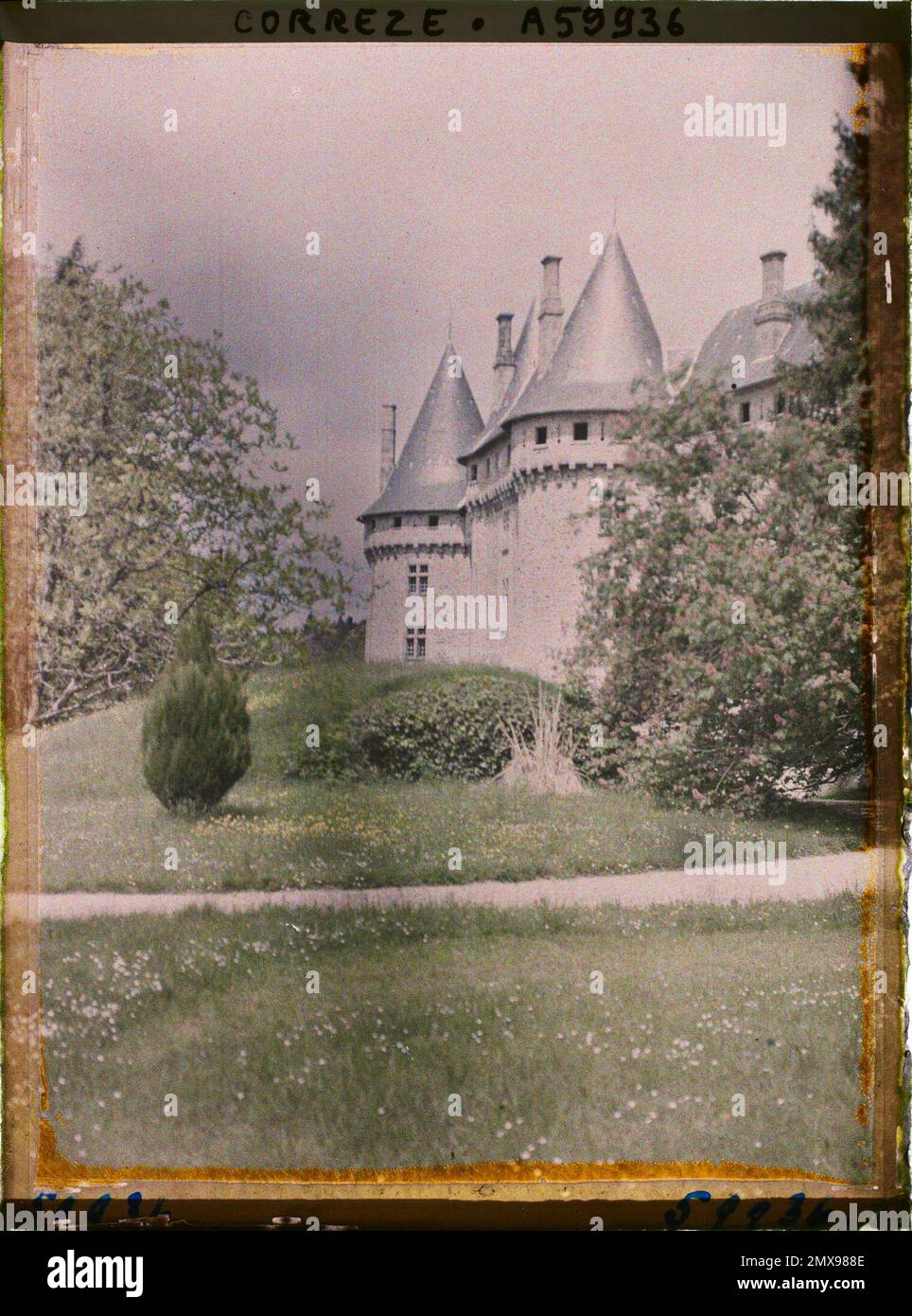 Pompadour, France one of the wings of the castle , 1929 - Aquitaine ...