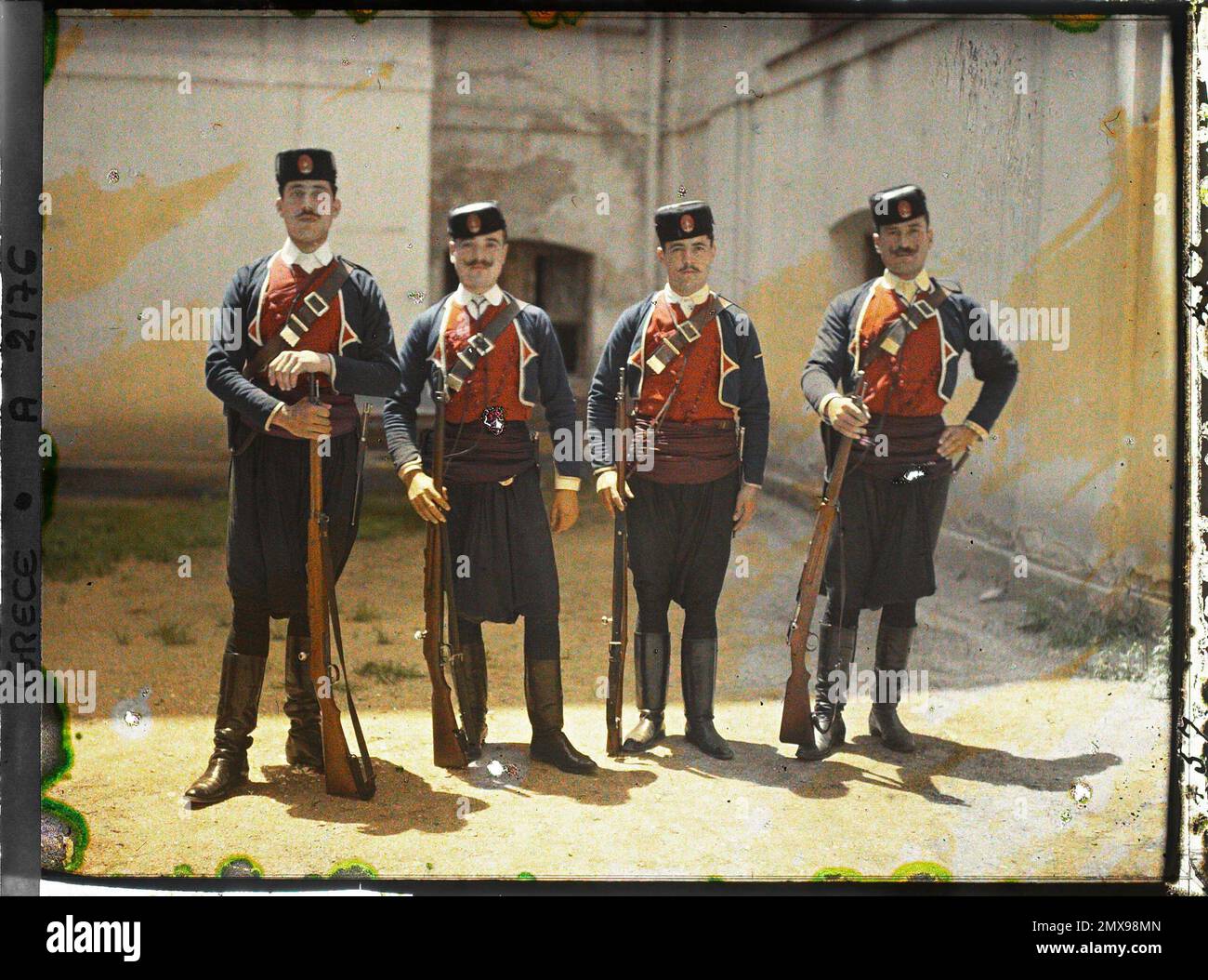 Thessaloniki, Greece Group of Cretan soldiers , 1913 - Balkans - Jean ...