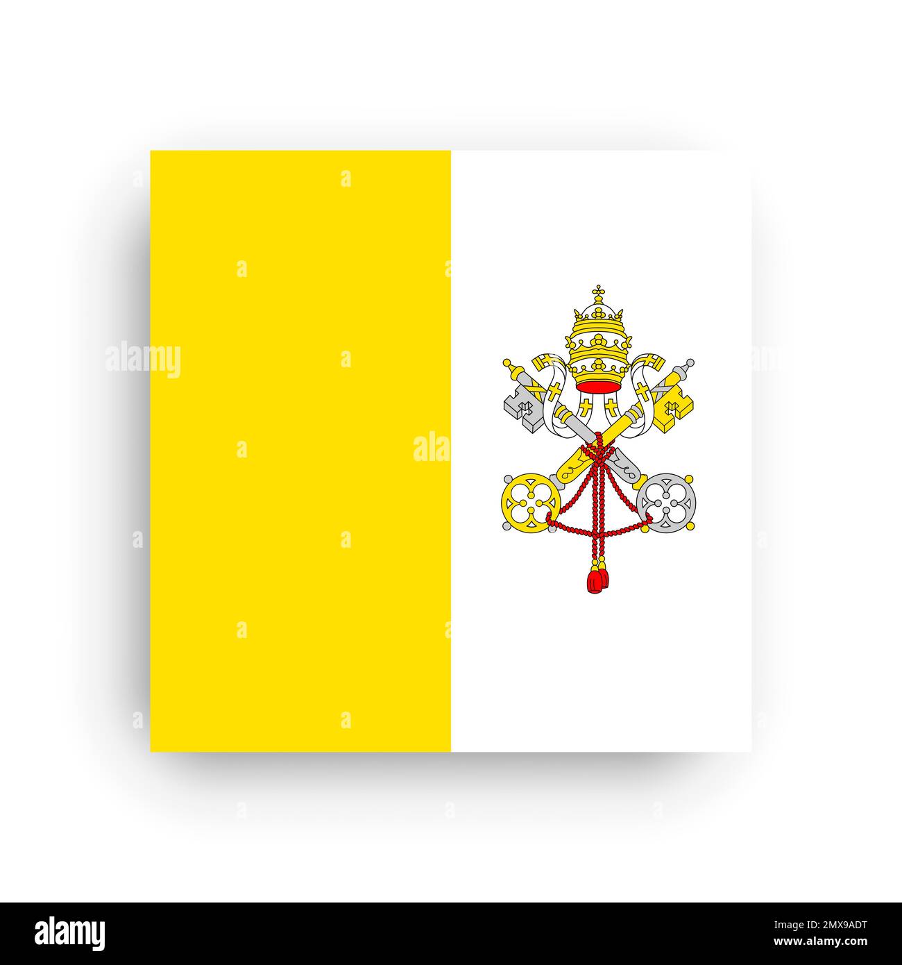 Square vector flag of Vatican City Stock Vector Image & Art - Alamy