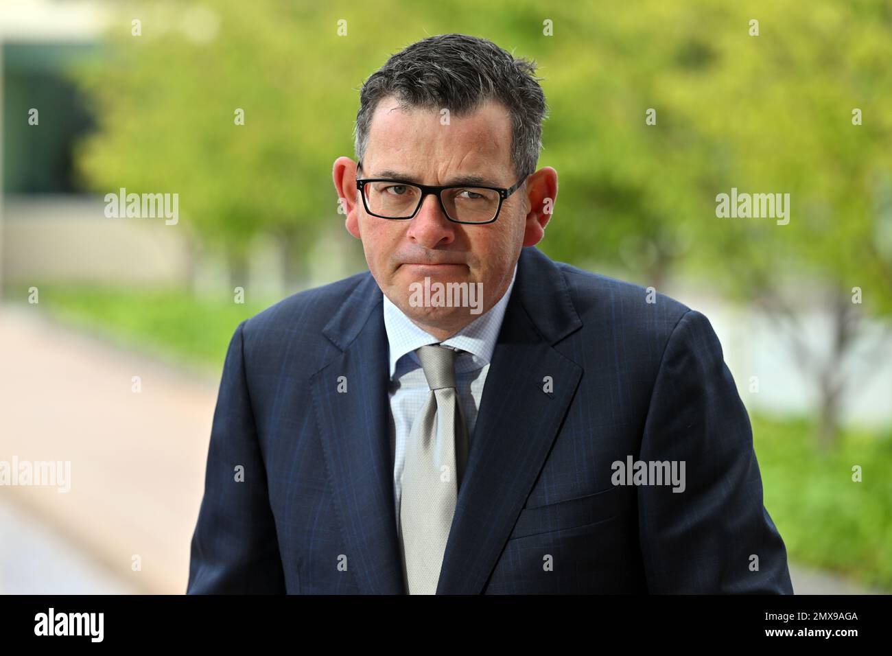 Victorian Premier Daniel Andrews speaks to media before a National ...