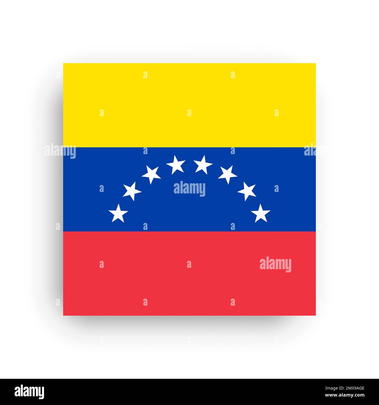 Square vector flag of Venezuela Stock Vector Image & Art - Alamy