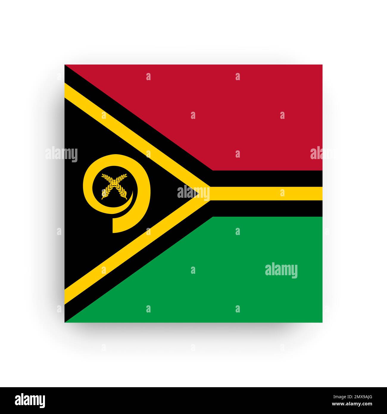 Square vector flag of Vanuatu Stock Vector Image & Art - Alamy
