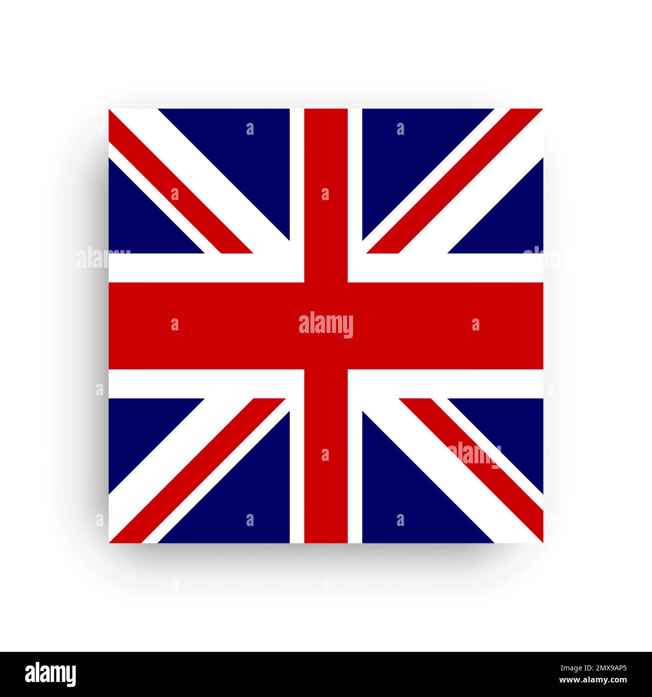 Square vector flag of United Kingdom Stock Vector Image & Art - Alamy