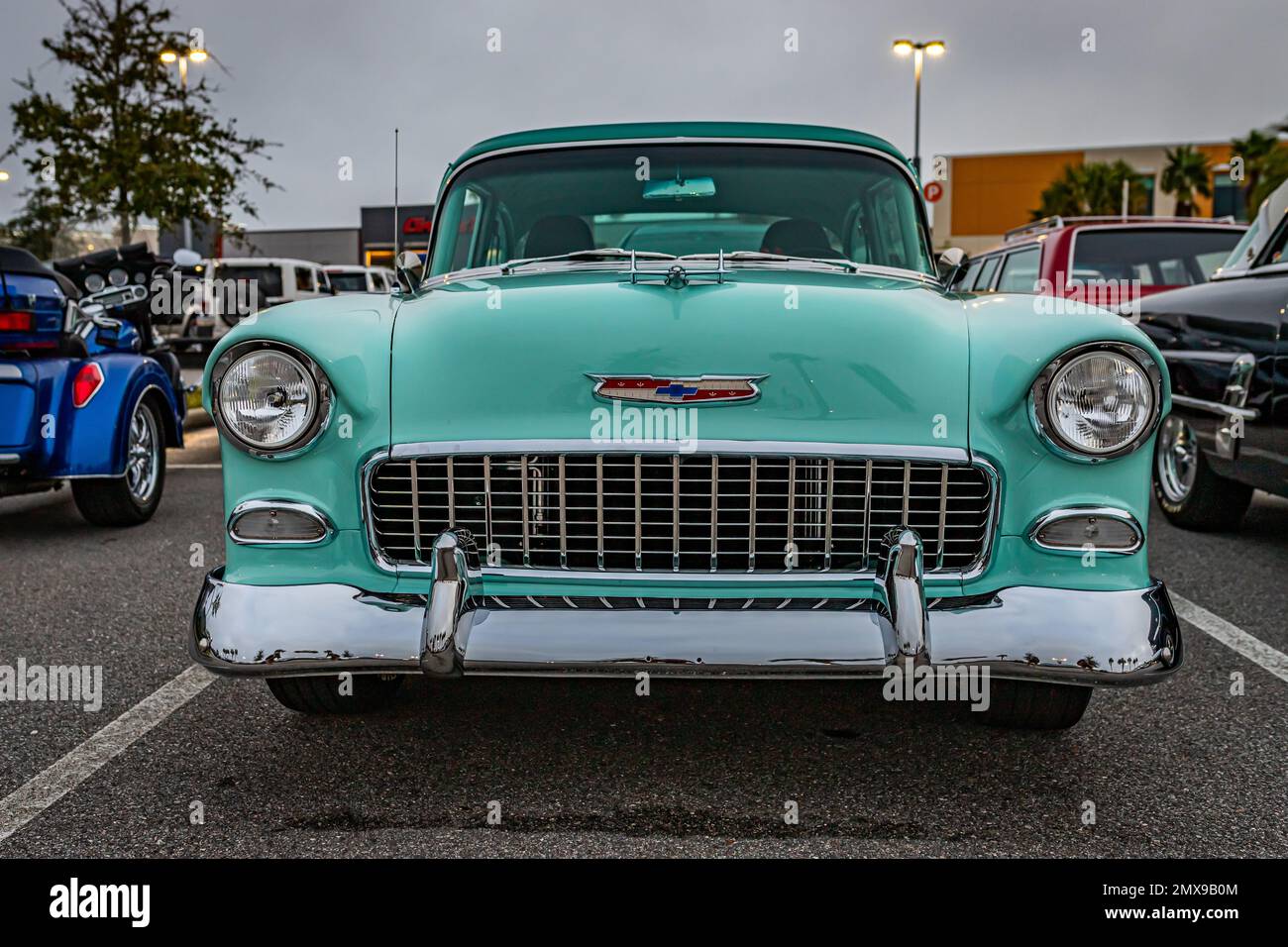 Daytona Beach, FL - November 26, 2022: Low perspective front view of a ...