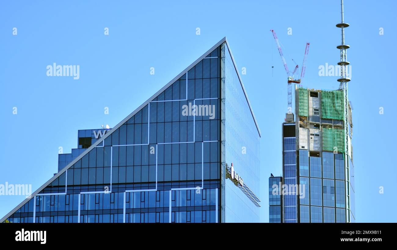 Warsaw, Poland. 4 Oktober 2021. Construction site of an Varso Place ...