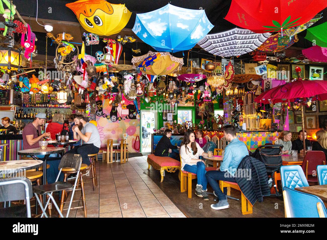 Eccentric interior of Bar Barista, Bergen, Norway Stock Photo - Alamy