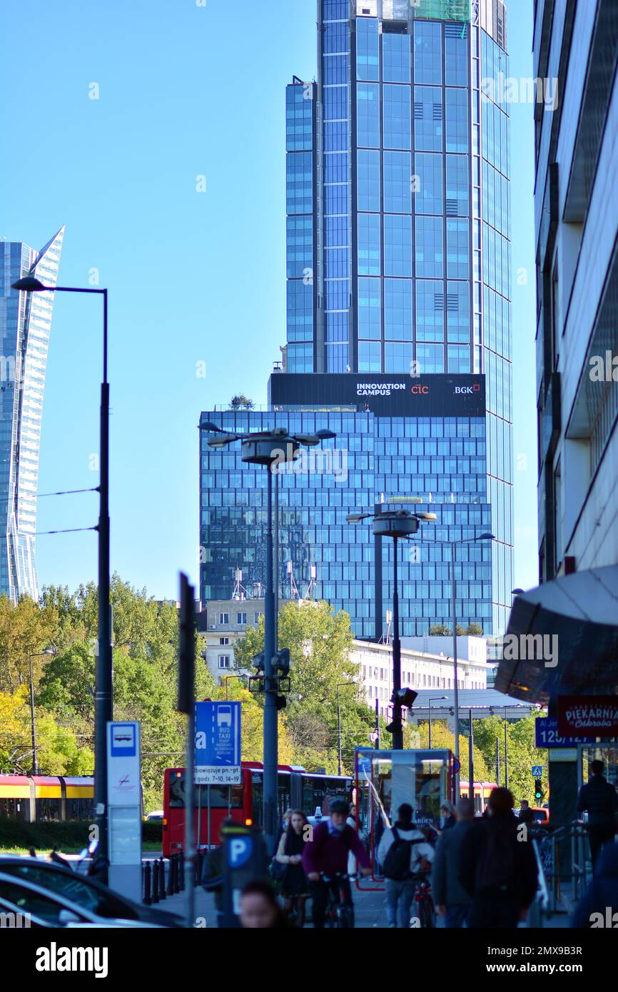 Warsaw, Poland. 4 Oktober 2021. Construction site of an Varso Place ...