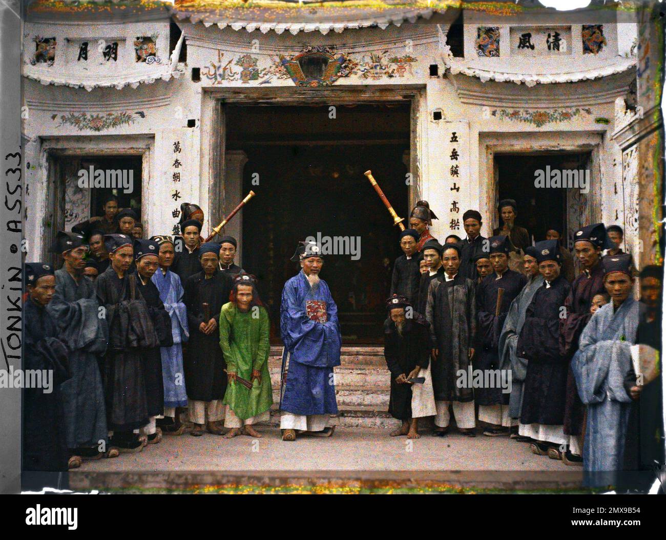 Nam-Giu, province of Hà-Dông, Tonkin, Indochina the canton chief and ...