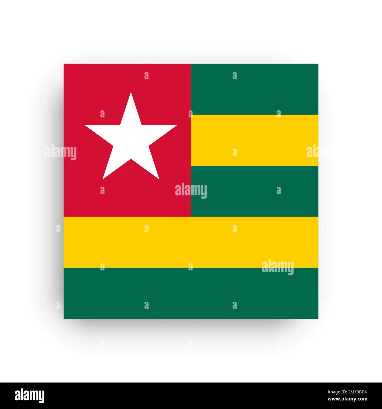 Flag vector nation togo lome Stock Vector Images - Alamy