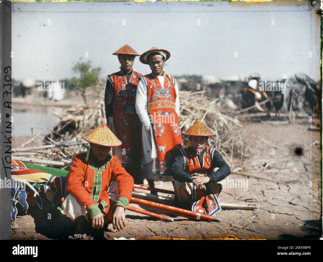 Tonkin, Indochina the funeral procession of a great mandarin , Léon ...