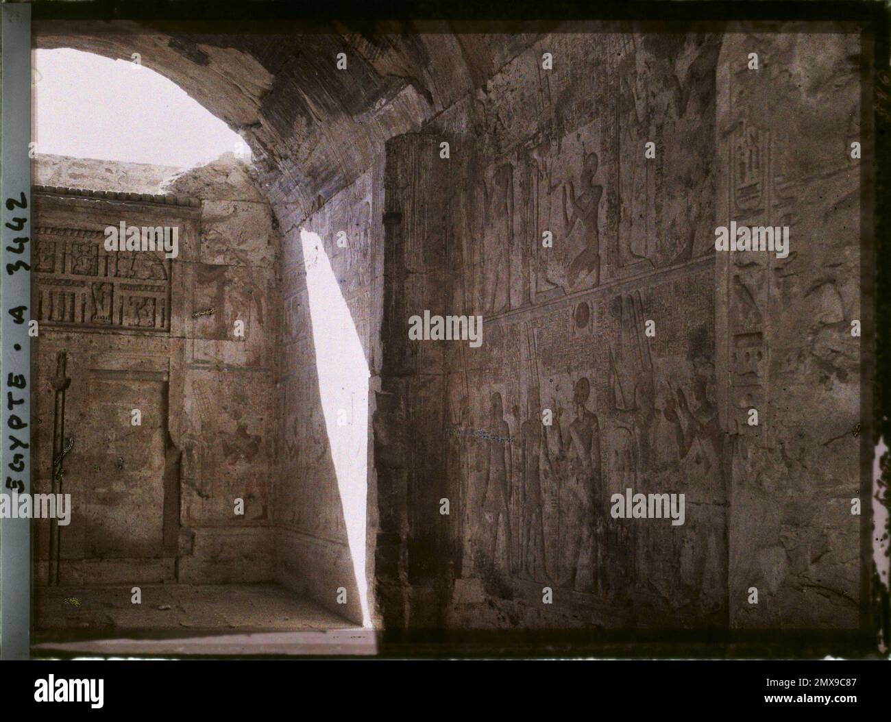 Abydos, Egypt, internal Africa of the chapel of Isis in the temple of ...