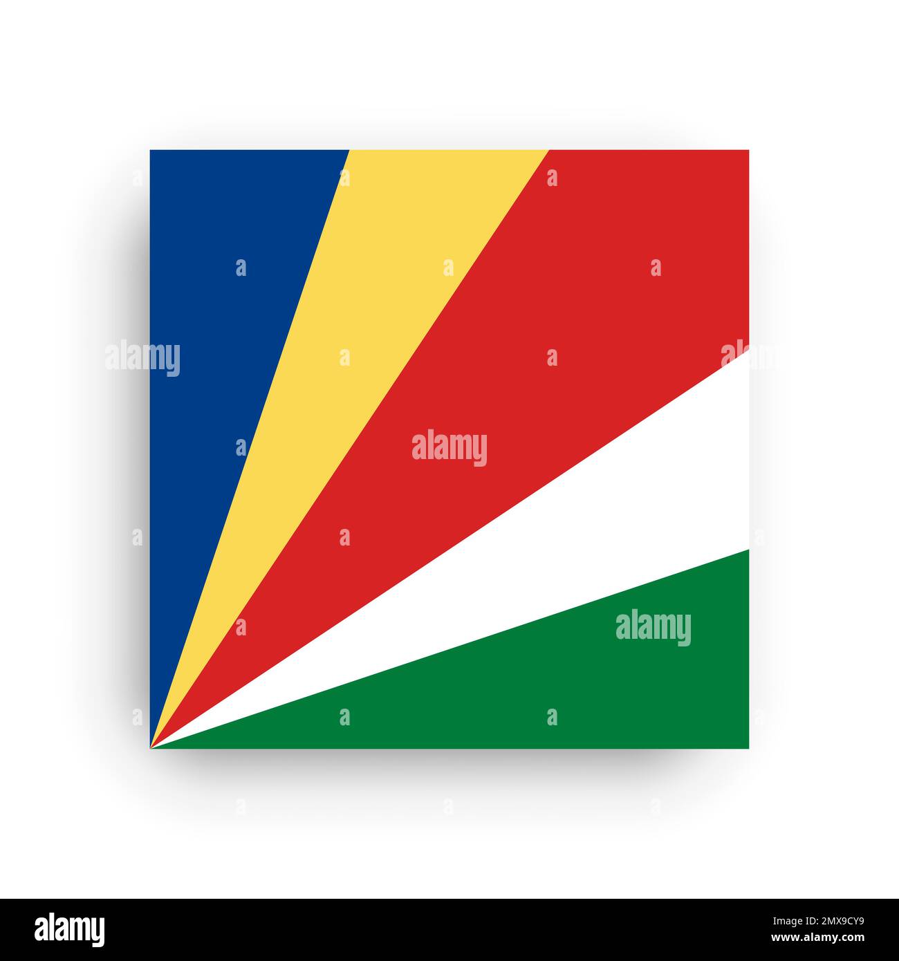 Square vector flag of Seychelles Stock Vector Image & Art - Alamy