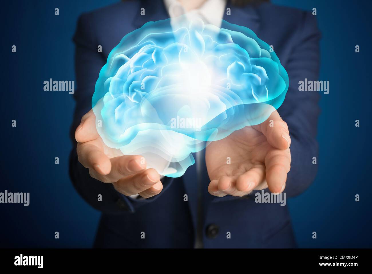Digital analysis hands blue hi-res stock photography and images - Alamy