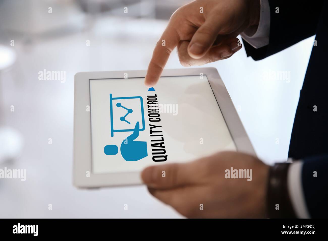 Quality control man graphic hi-res stock photography and images - Alamy