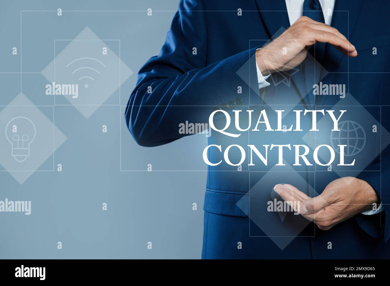 Quality control man graphic hi-res stock photography and images - Alamy
