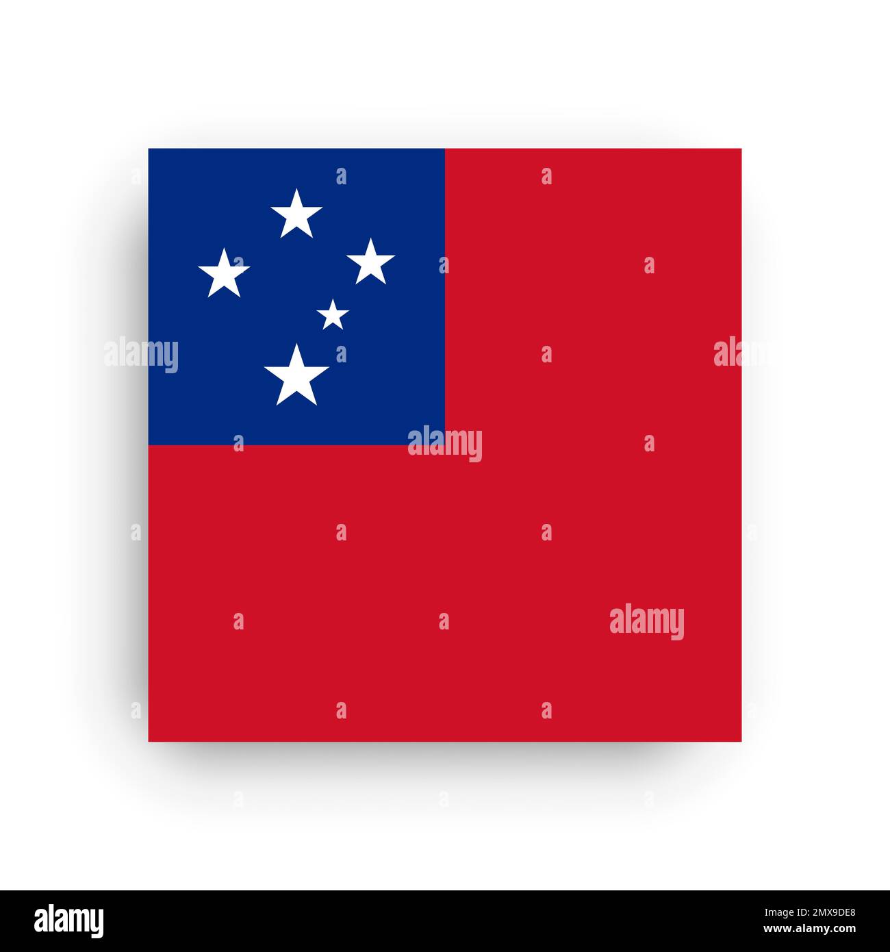 Samoa samoan flag symbol Stock Vector Images - Alamy