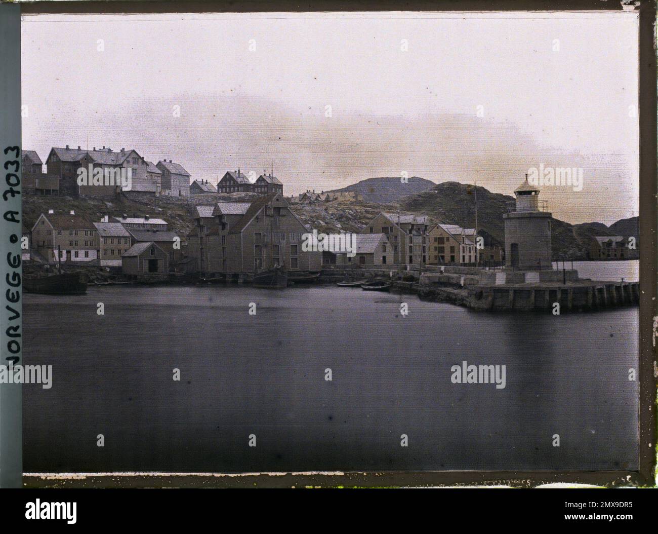 Aalesund, Norway the port , 1910 - Voyage of Albert Kahn and Auguste ...