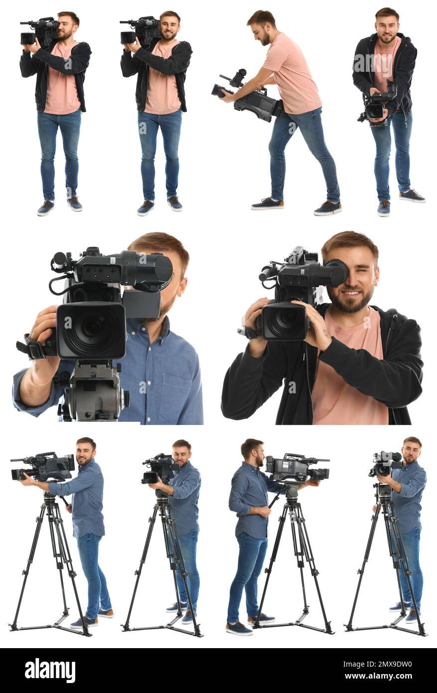 Camera operator film set Cut Out Stock Images & Pictures - Alamy