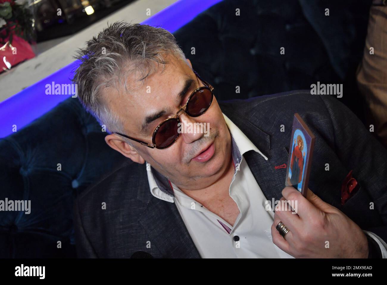 Moscow. The actor Stanislav Sadalsky at the Hot Premiere of the Clip ...