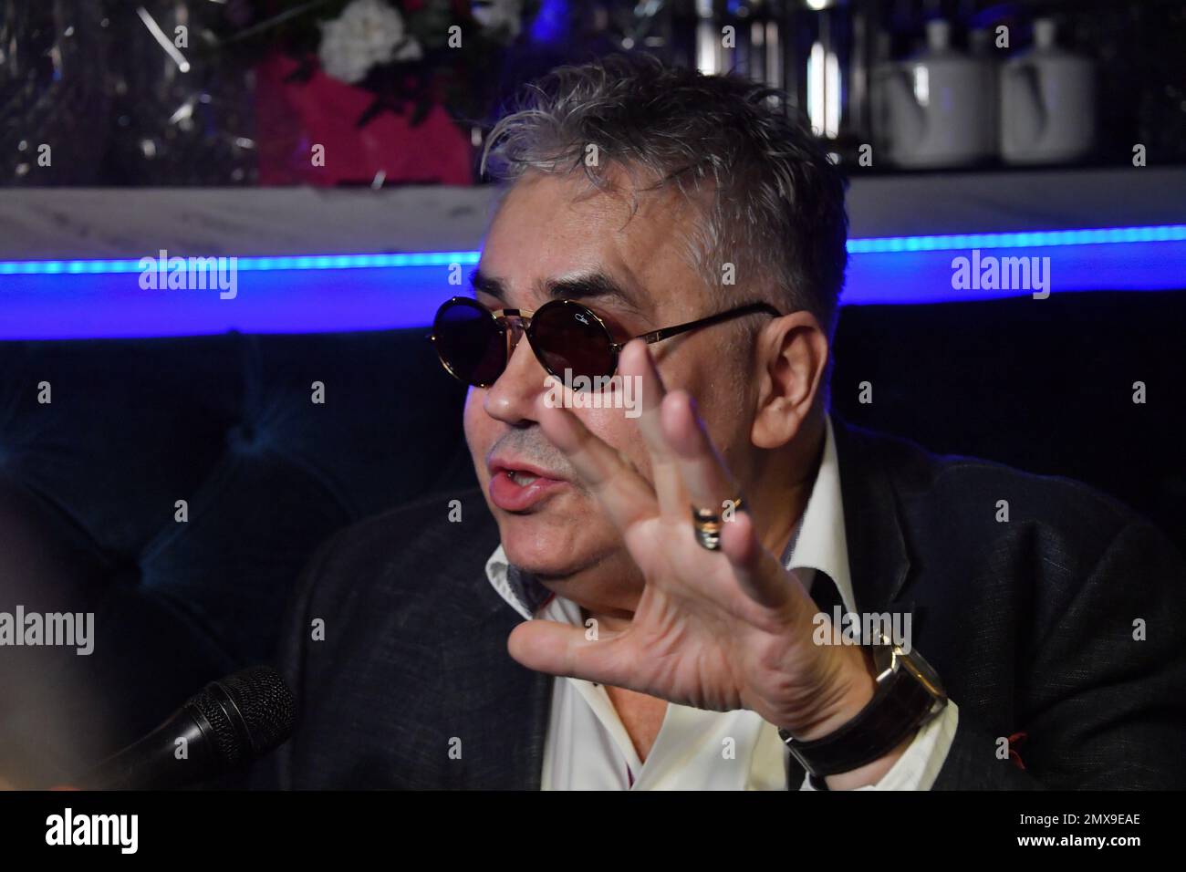 Moscow. The actor Stanislav Sadalsky at the Hot Premiere of the Clip ...