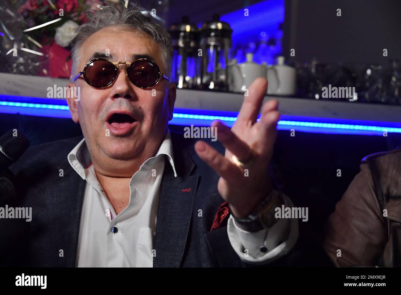 Moscow. The actor Stanislav Sadalsky at the Hot Premiere of the Clip ...