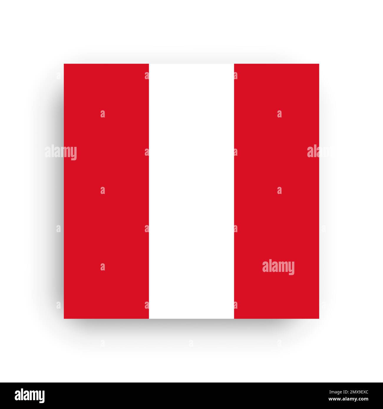 Square vector flag of Peru Stock Vector Image & Art - Alamy