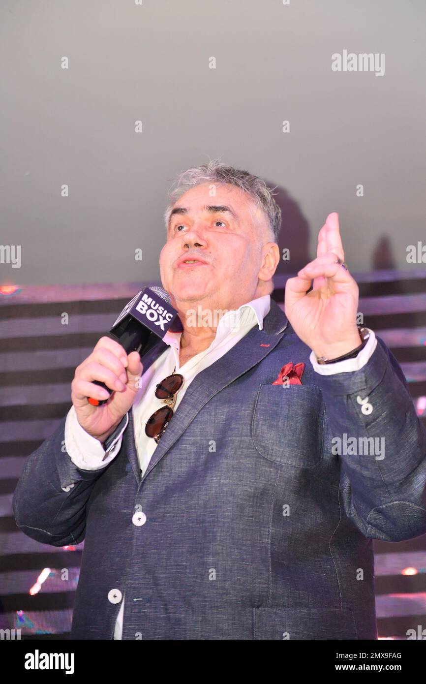 Moscow. The actor Stanislav Sadalsky at the Hot Premiere of the Clip ...