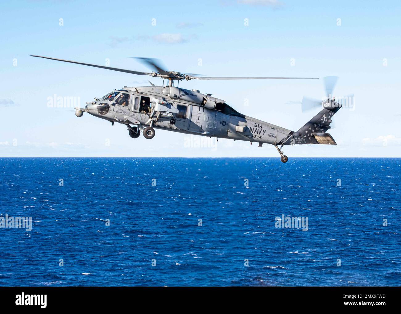 230131-N-IX644-1177 ADRIATIC SEA (Jan. 31, 2023) An MH-60S Nighthawk ...