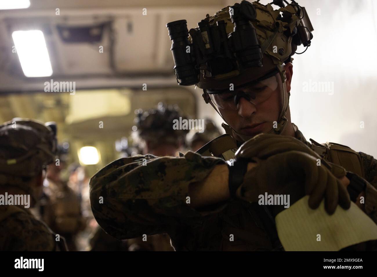 U.S. Marine Corps Cpl. Dallas Baker, an infantry Marine with Battalion ...