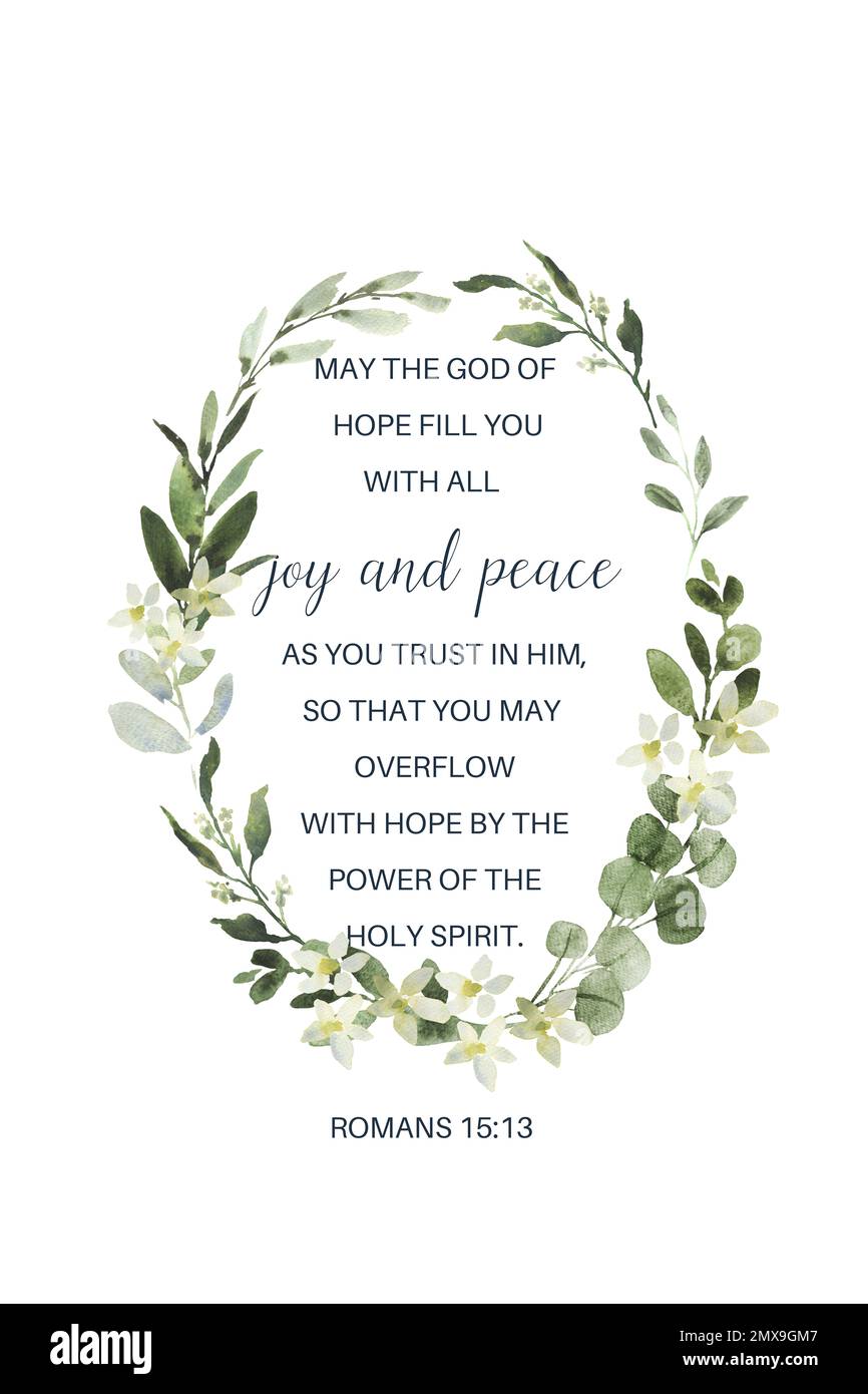 May The God Of Hope Fill You With All Joy And Peace Bible Verse Wall May The God Of Hope Fill You With All Joy And Peace Bible Verse Wall