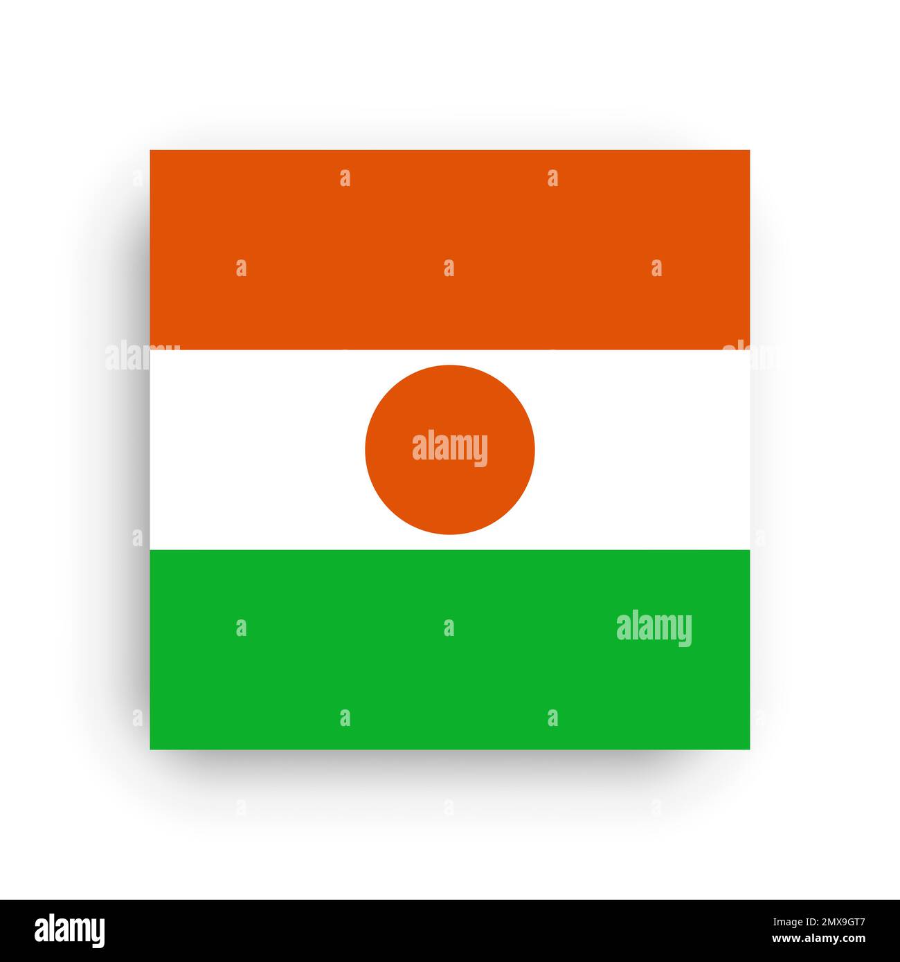 Square vector flag of Niger Stock Vector Image & Art - Alamy