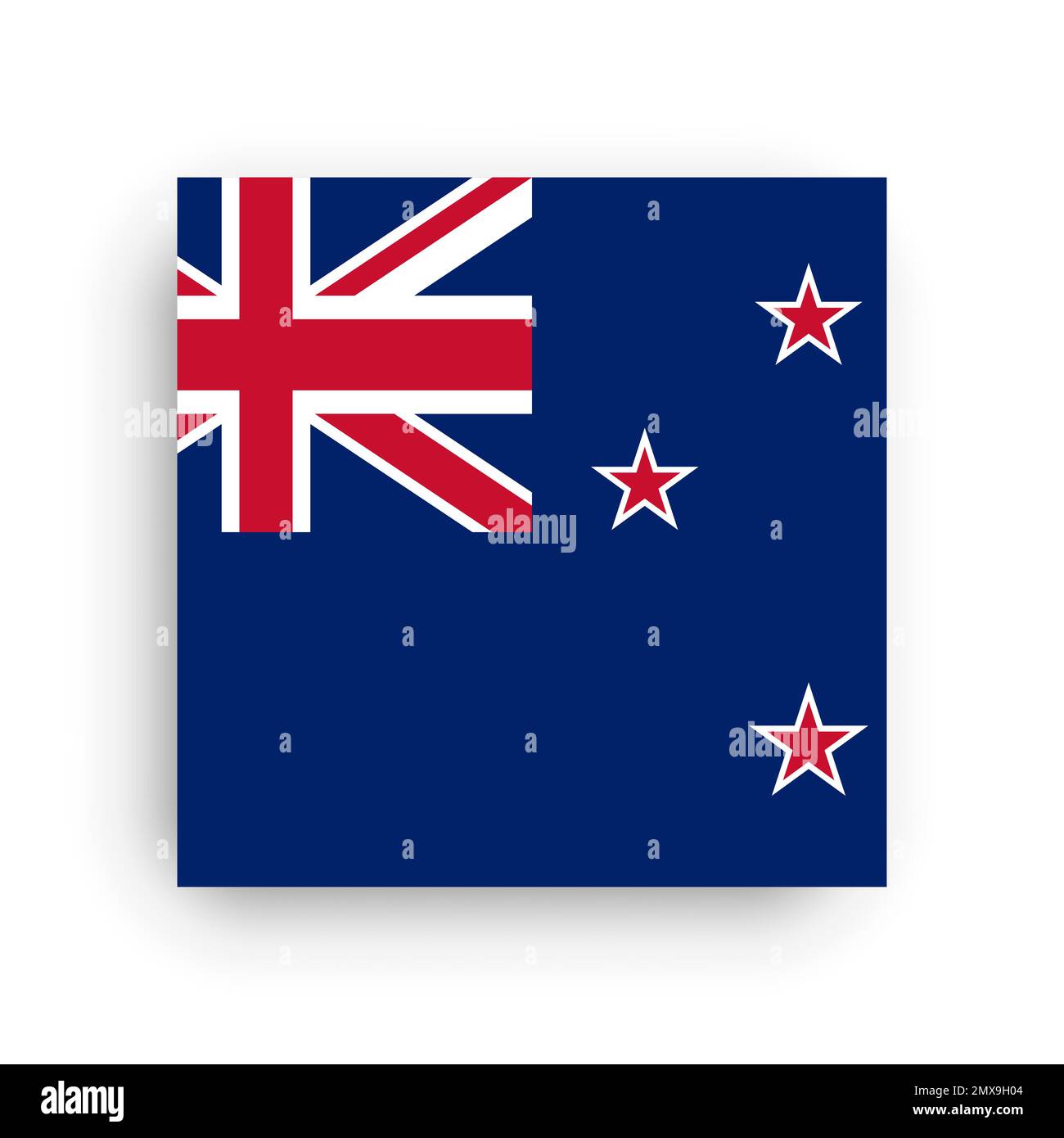 Square vector flag of New Zealand Stock Vector Image & Art - Alamy