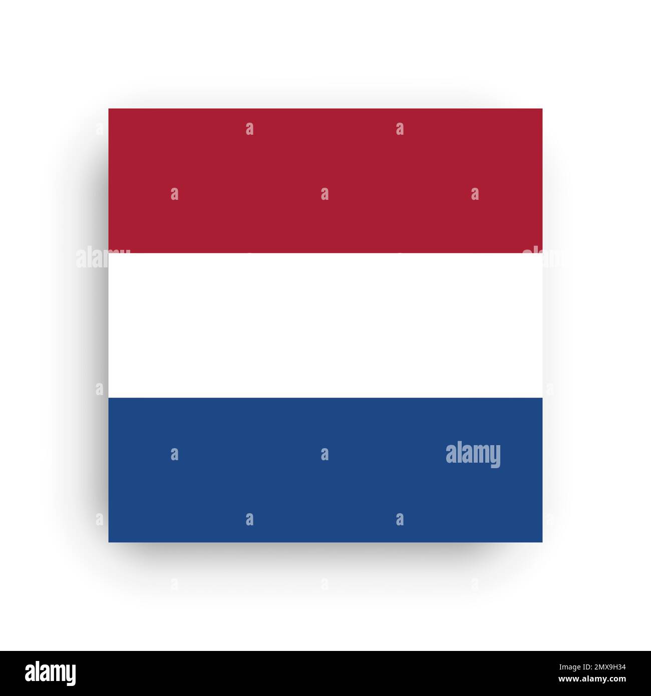 Square vector flag of Netherlands Stock Vector Image & Art - Alamy