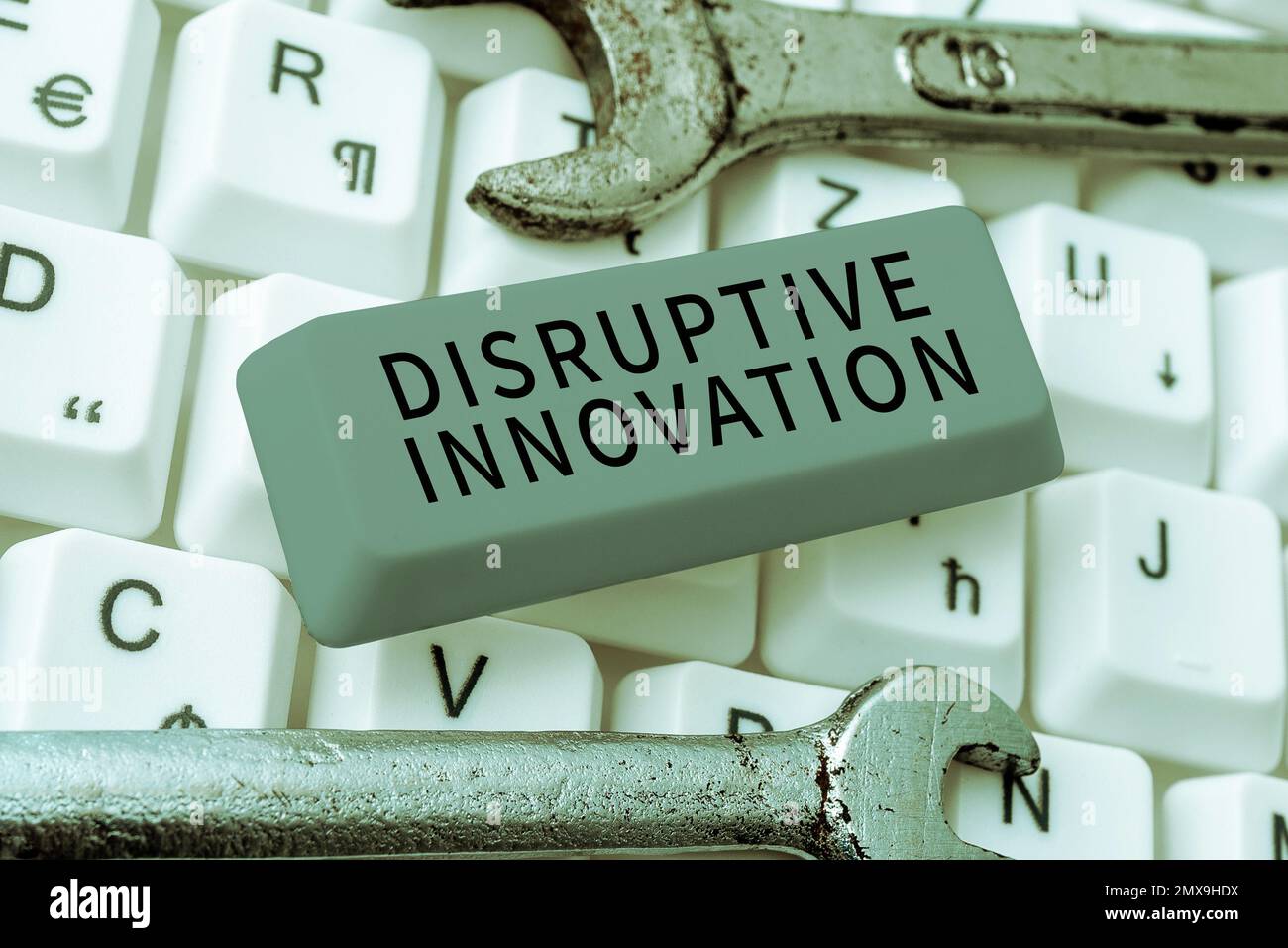 Writing displaying text Disruptive Innovation. Word for Transformation ...