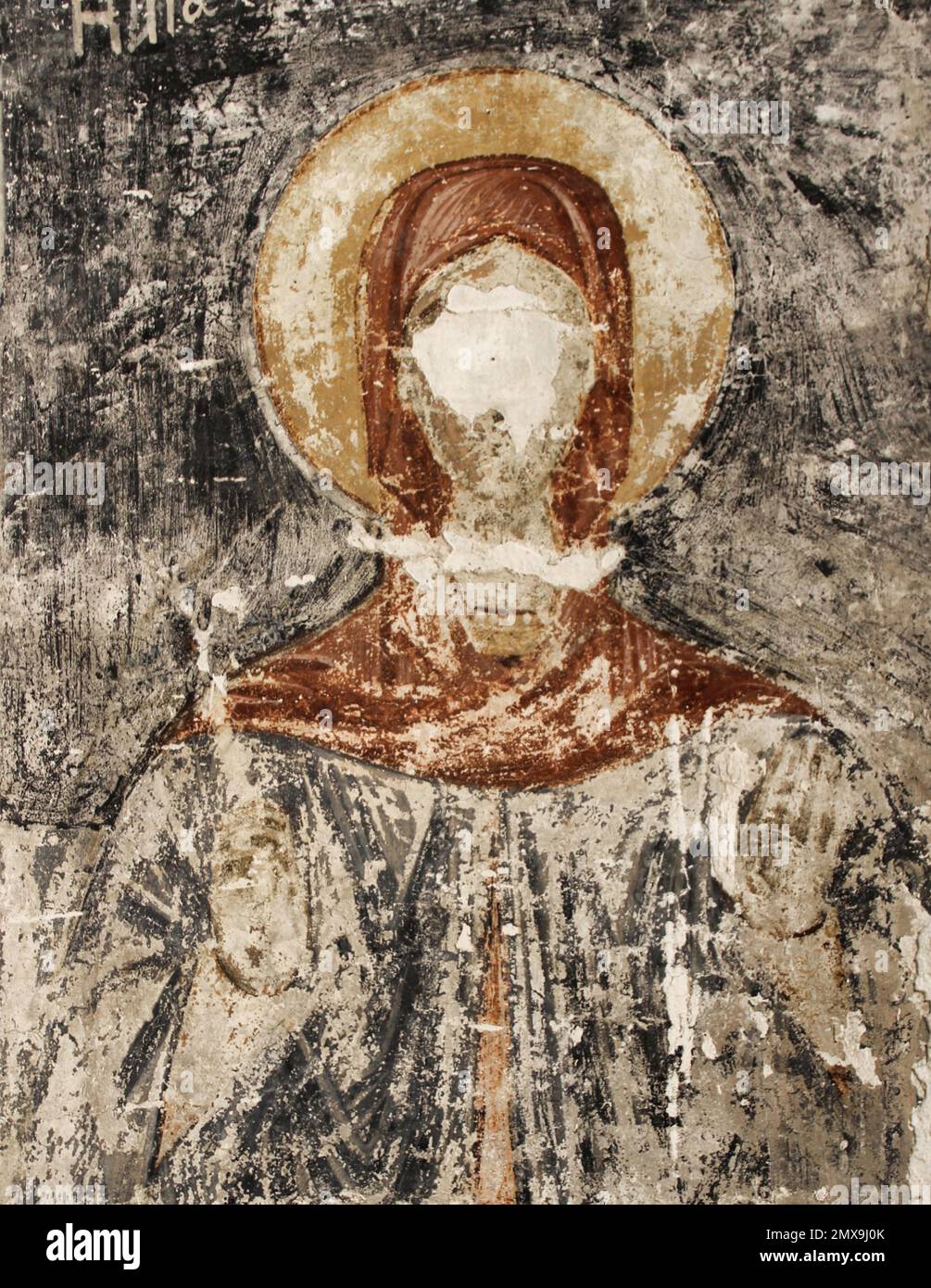 Frescoes featured in the famous Byzantine Church of the Holy Apostles ...