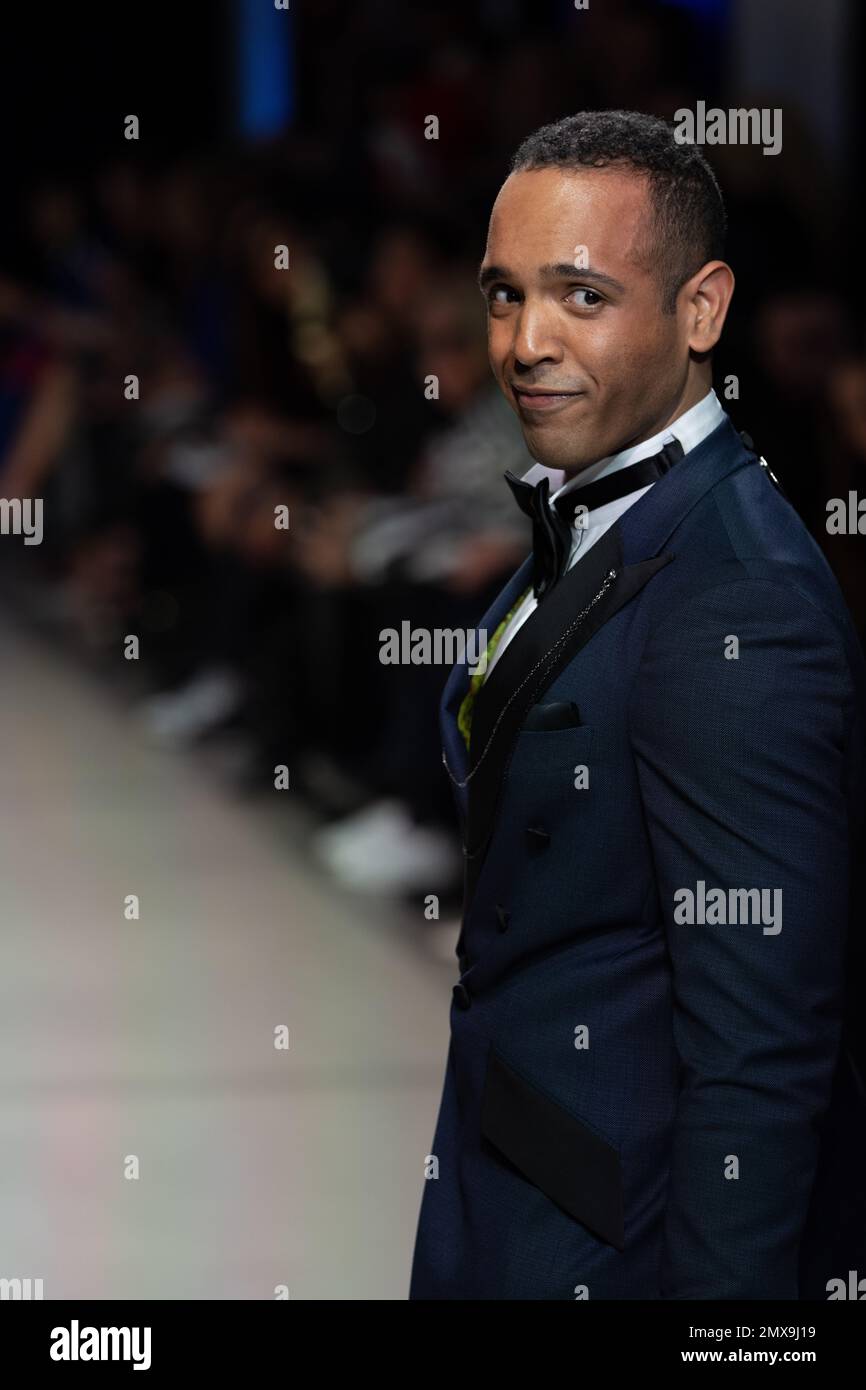 New York, NY on February 1, 2023. Louis Finley walks the 7th Annual ...