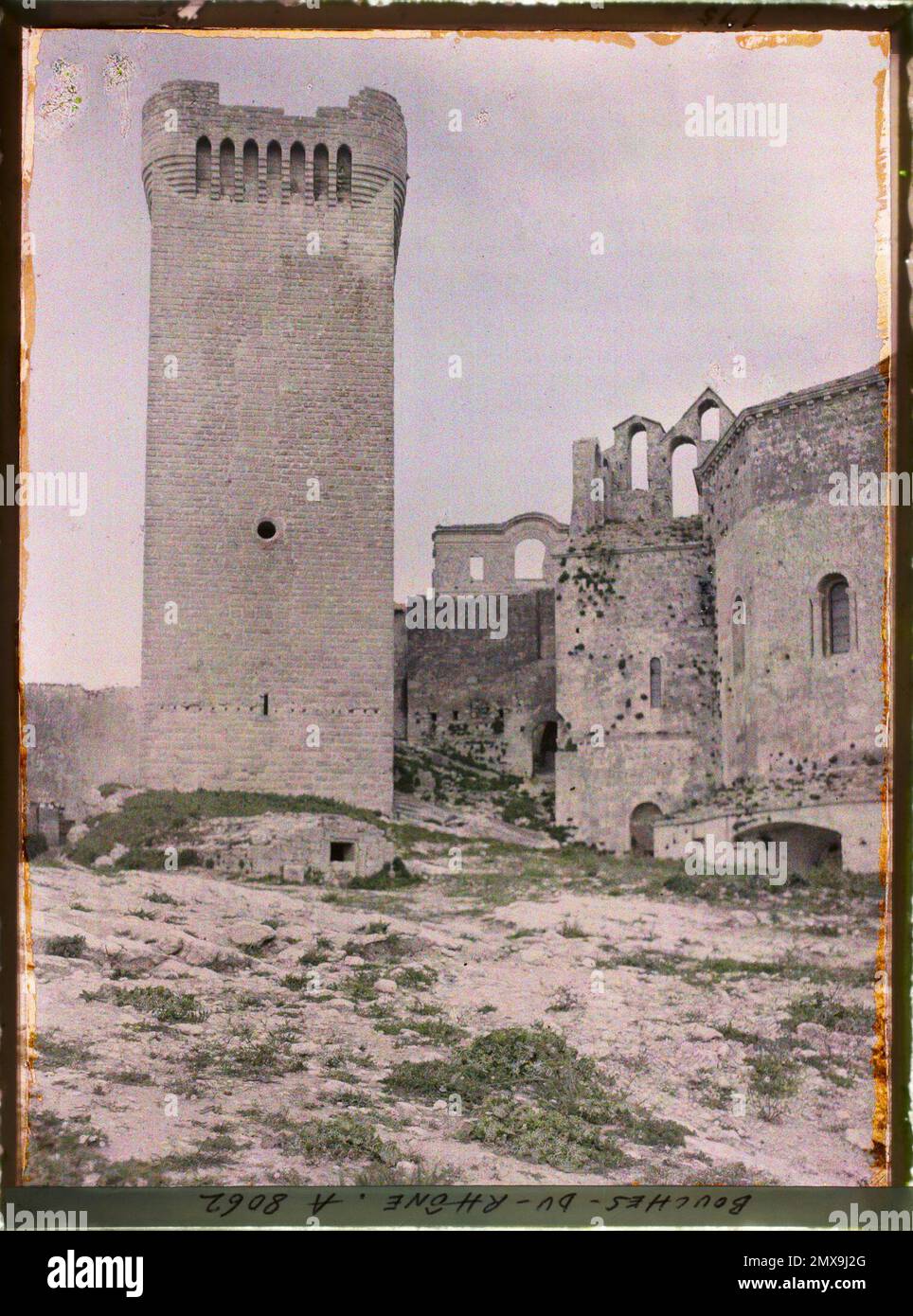 Arles, France The Pons de l 'Orme tower and the bedside of the abbey ...